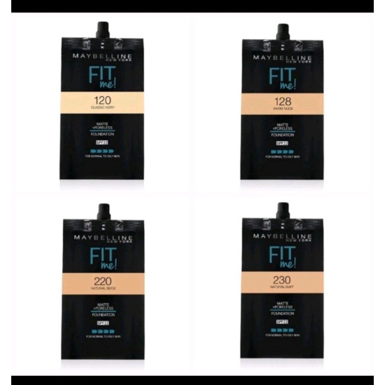 Jual Maybelline Fit Me Matte Foundation Sachet 5ML | Shopee Indonesia