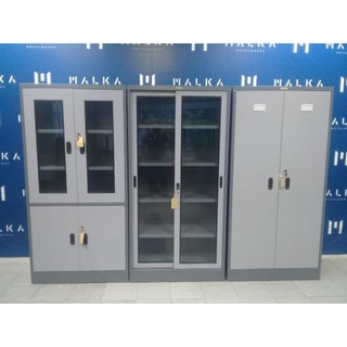 Jual lemari arsip besi pintu sliding kaca TOP pintu geser kaca ...