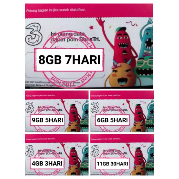 Harga Voucher TRI 3GB Terbaru Desember 2022 |BigGo Indonesia
