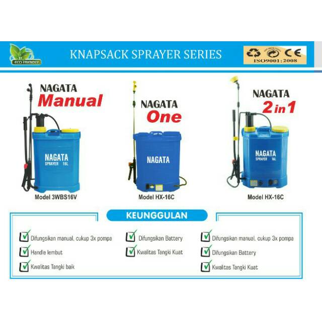 Jual SPRAYER 16LITER NAGATA / SPRAYER 16 LITER DISINFEKTAN | Shopee ...