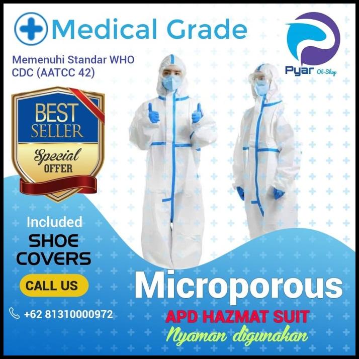Jual Apd Hazmat Microporous Included Shoe Covers 60Grm | Shopee Indonesia
