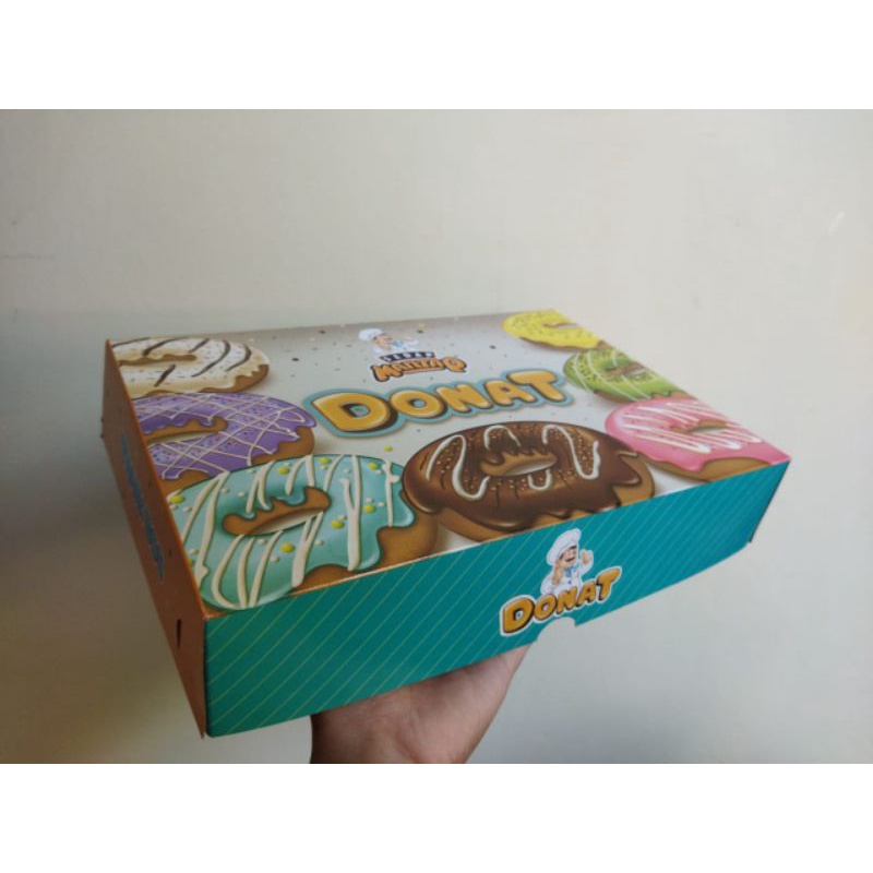 Jual BOX DONAT SEDAP MANTAP SIZE 27X18.5 / KOTAK DONAT / BOX MAKANAN ...