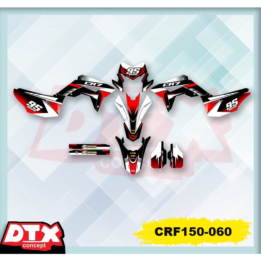 Jual Decal CRF decal CRF 150 L full body decal stiker crf stiker decal ...