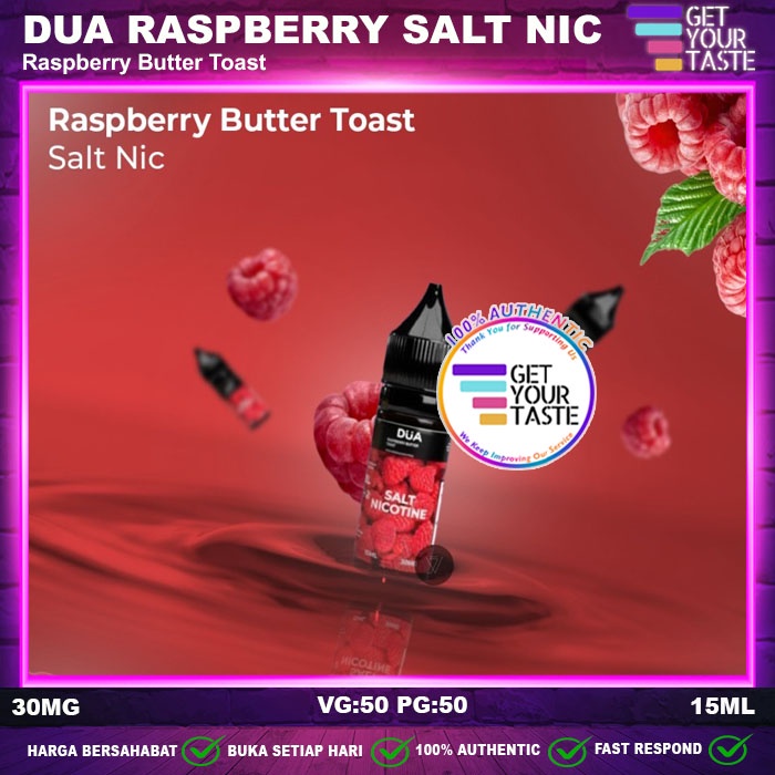 Jual Liquid Dua Raspberry Butter Toast Salt Nic 15ML Saltnic by Indo ...