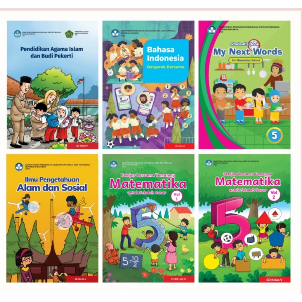 Jual ORI harga satuan buku teks siswa Kemendikbud kurikulum merdeka untuk SD/mi kelas 5 edisi ...