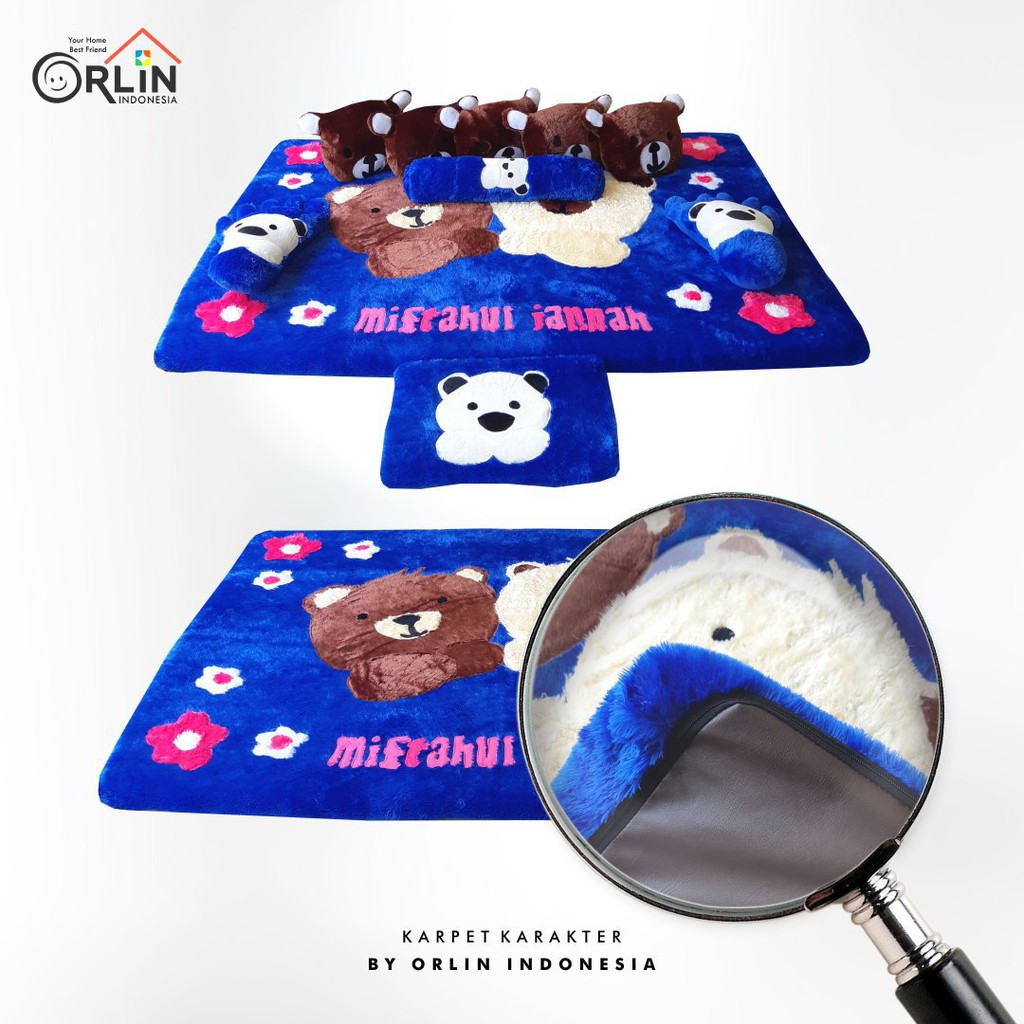 Jual (Free Nama 5 Huruf) Karpet Karakter Ukuran 200 x 140 cm Tebal 5 cm ...