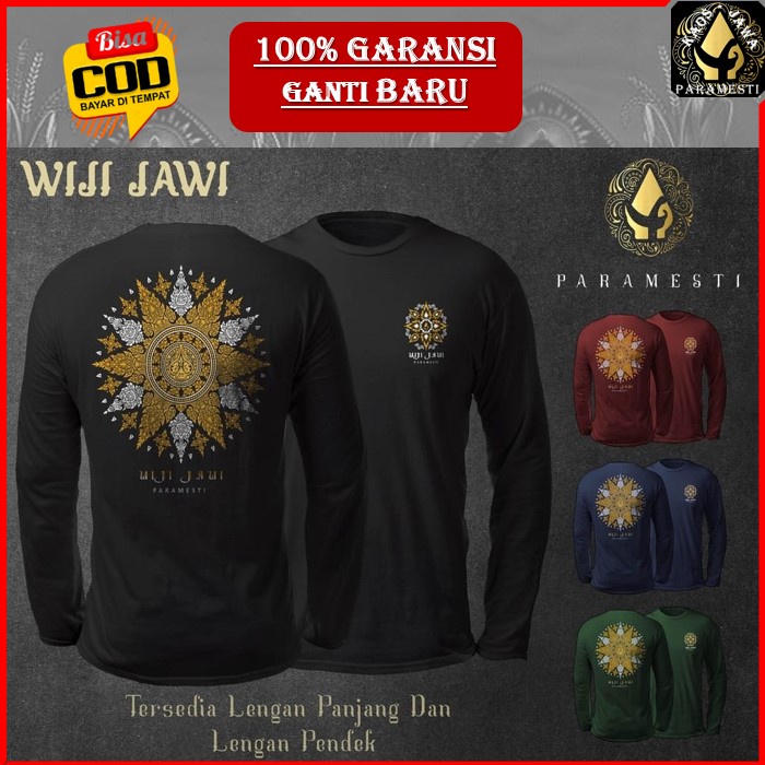 Jual KAOS BAJU WAYANG AKSARA JAWA PRIA KAOS DISTRO LENGAN PANJANG JUMBO ...
