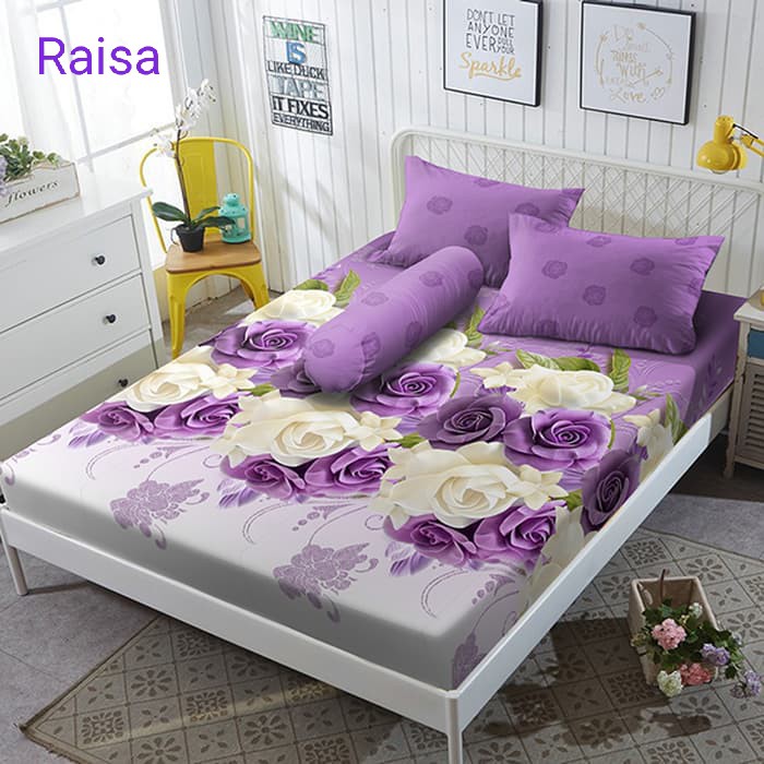 Jual Sprei Kintakun Deluxe / D'luxe Uk.180 x 200 Bantal 4 Motif Raisa ...