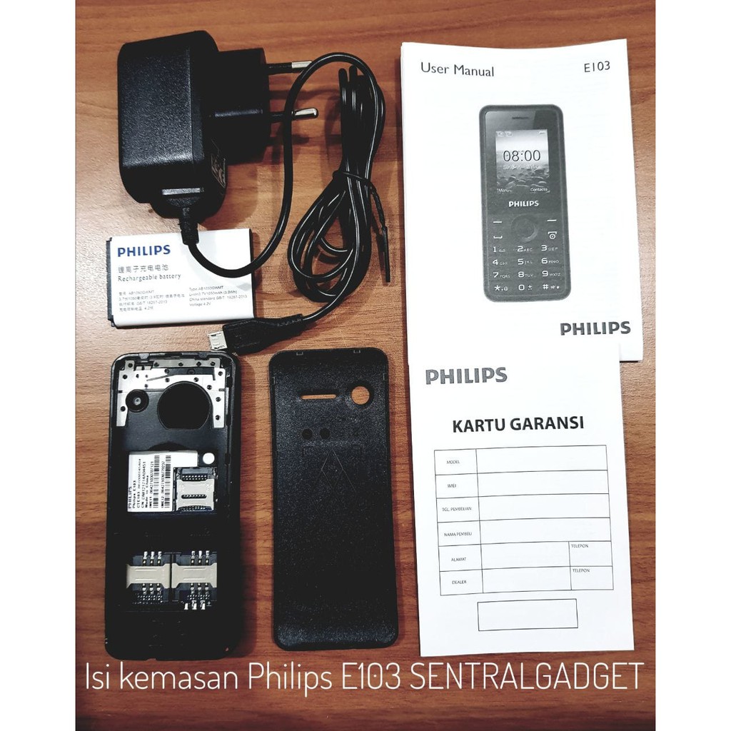 HEMAT HANDPHONE PHILIPS E103 XENIUM garansi PHILIPS INDONESIA 1 TAHUN ...