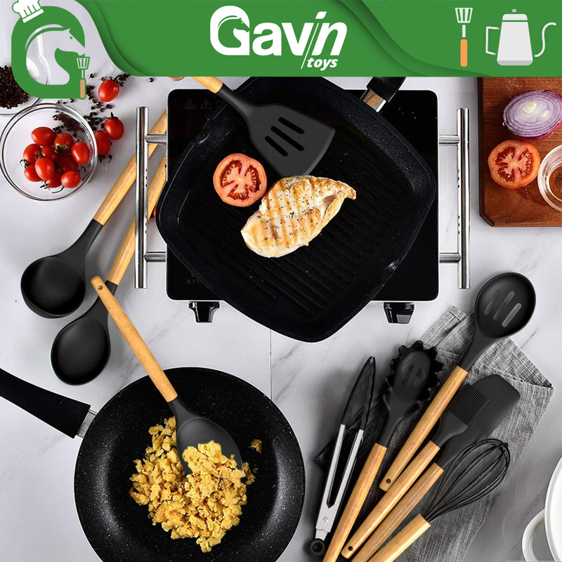 Jual Set Alat Masak Kayu - Premium Cooking Kitchen tool Spatula Lengkap ...