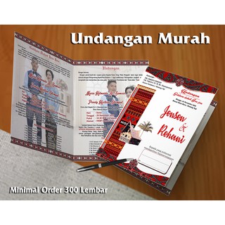 Jual Undangan Pernikahan Adat Batak Murah, Cetak Undangan Adat Cantik ...