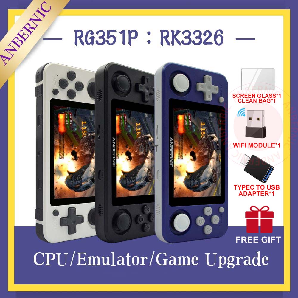 Jual New Rg351p Anbernic Retro Game Console Rk3326 Linux System Pc