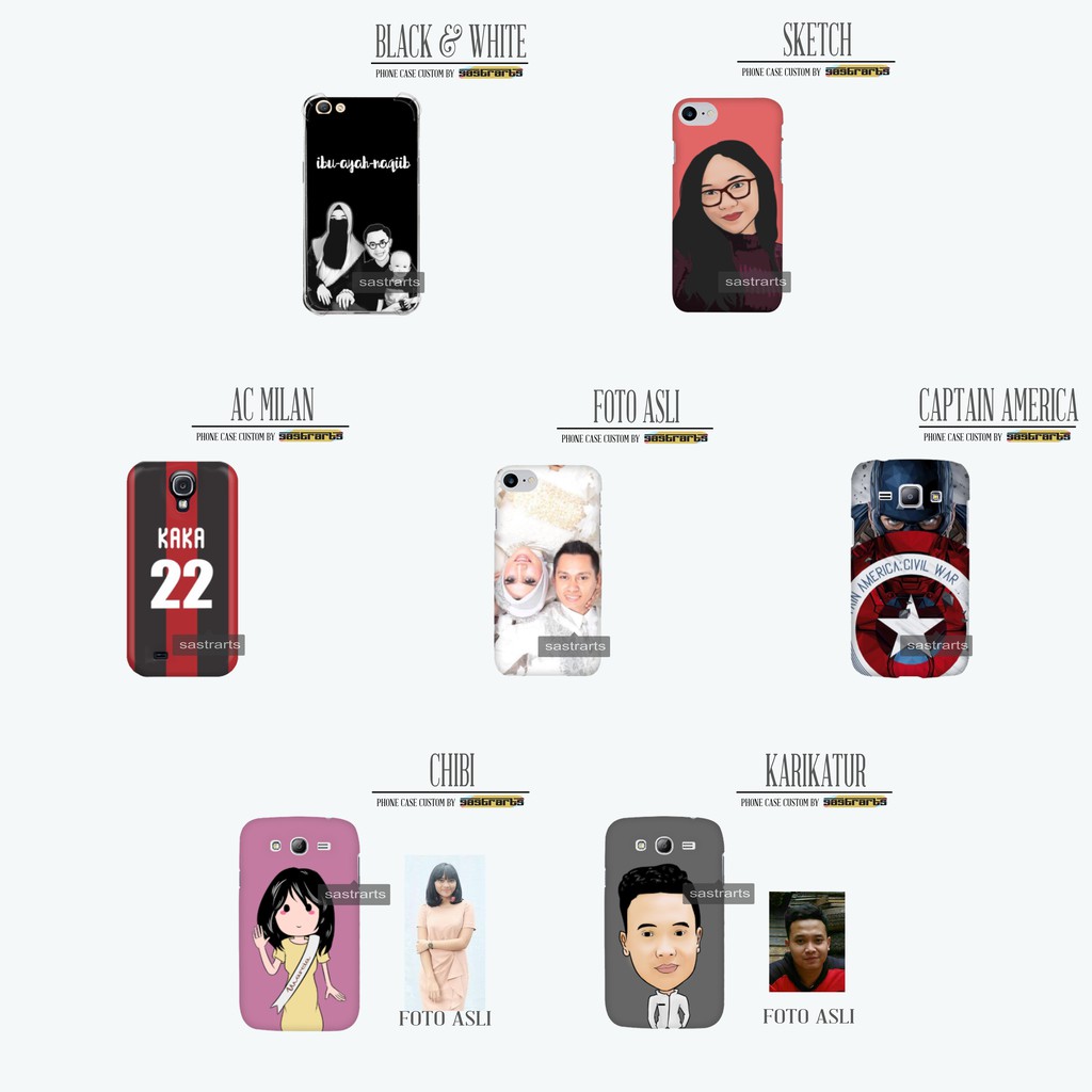 Jual CASING HANDPHONE CUSTOM SKETSA FOTO BLACK AND WHITE Indonesia ...