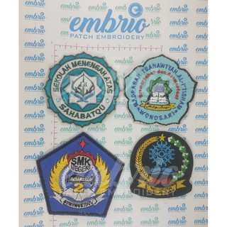 Jual Emblem Logo Sekolah Bordir Emblem Bordir Atribut Sekolah SCH-001 ...