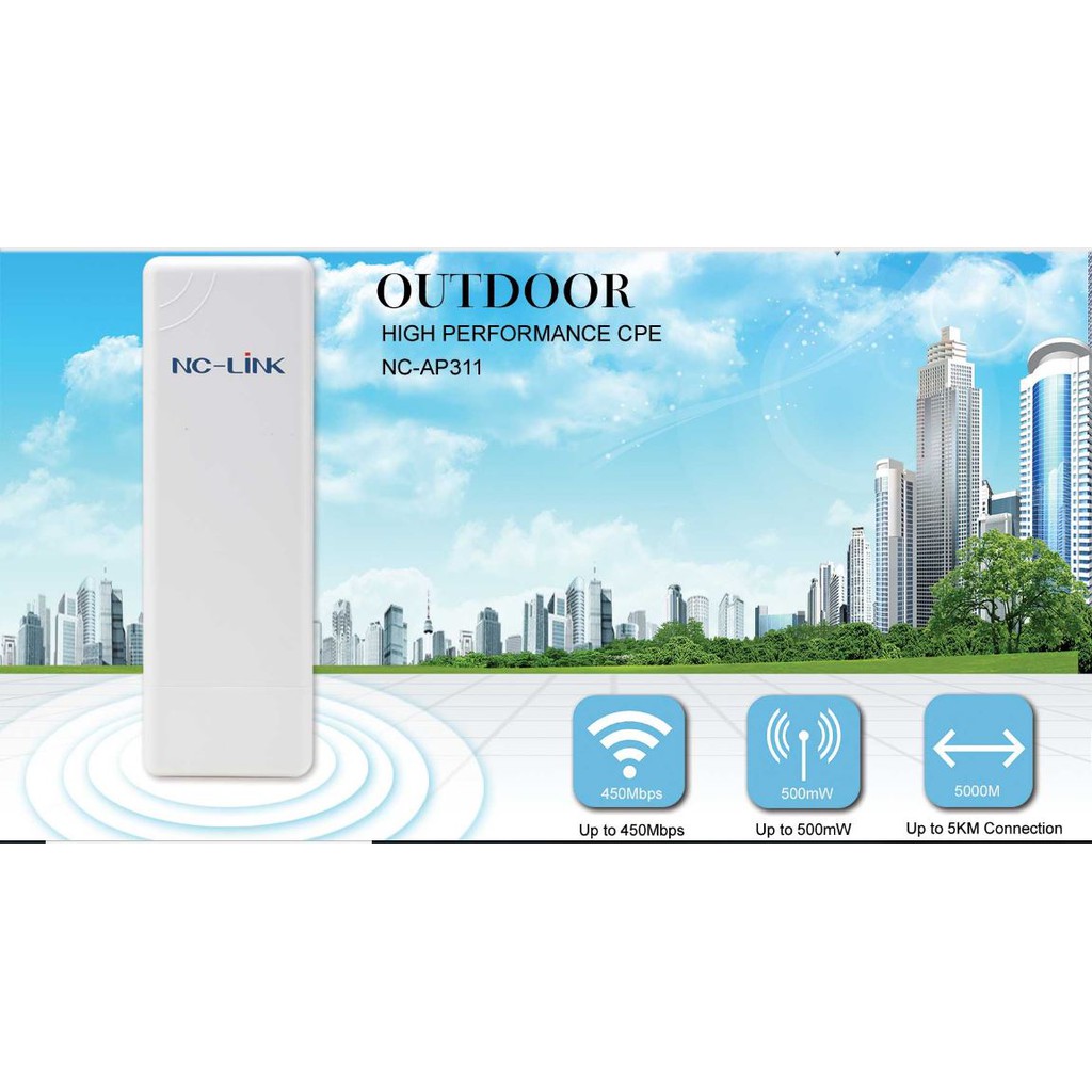 Jual NC-LINK NC-AP311 NCLINK AP311 450Mbps Outdoor High Power CPE 5Ghz ...
