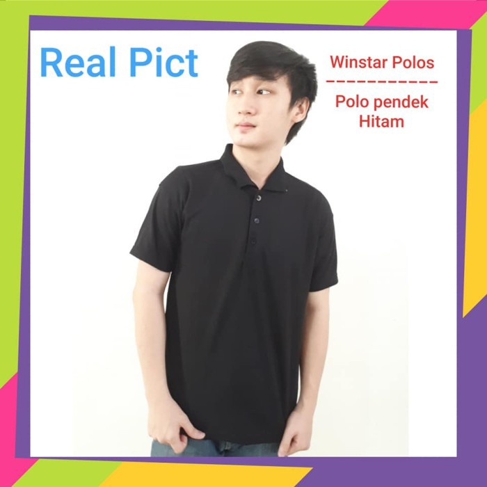 Jual Polo Shirt HITAM Polos / Kaos Kerah Pendek / Polo Polos pria ... Jual Polo Shirt HITAM Polos / Kaos Kerah Pendek / Polo Polos pria ...