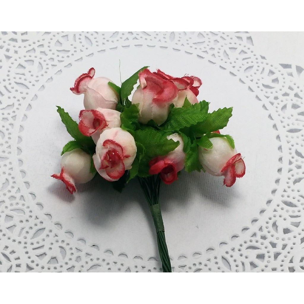 Jual Bunga Kuncup Putih Gradasi Merah | Shopee Indonesia