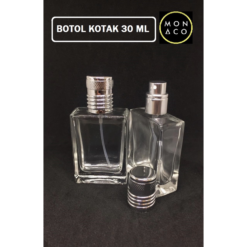 BOTOL PARFUM KOTAK - 30 ML ( DRAT / ULIR ) | Shopee Indonesia