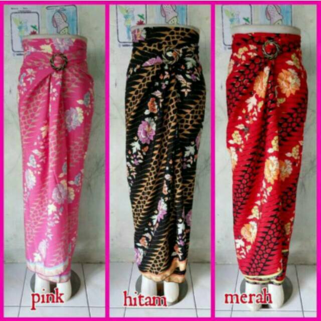 Jual Rok lilit merah, hitam / rok instan / rok serut / rok pesta / rok ...