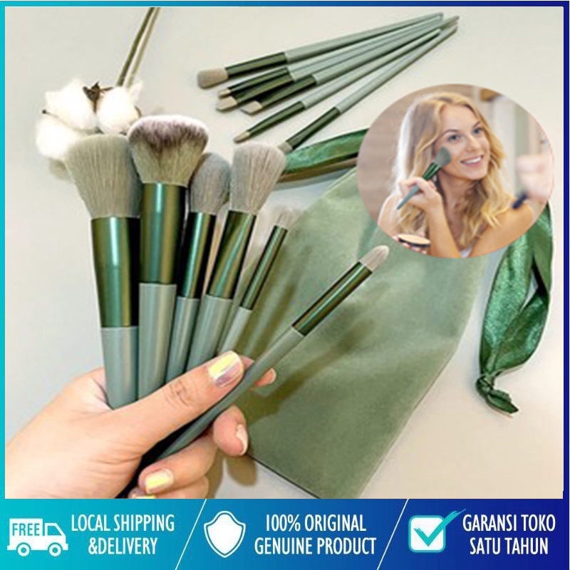 Jual Make up set 13pcs kosmetic Brush Powder Eye Shadow Foundation ...