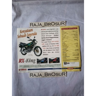 Jual Poster brosur katalog flyer jadul lawas Yamaha RX King Master 1999 Biru Metalik 5speed 2tak ...