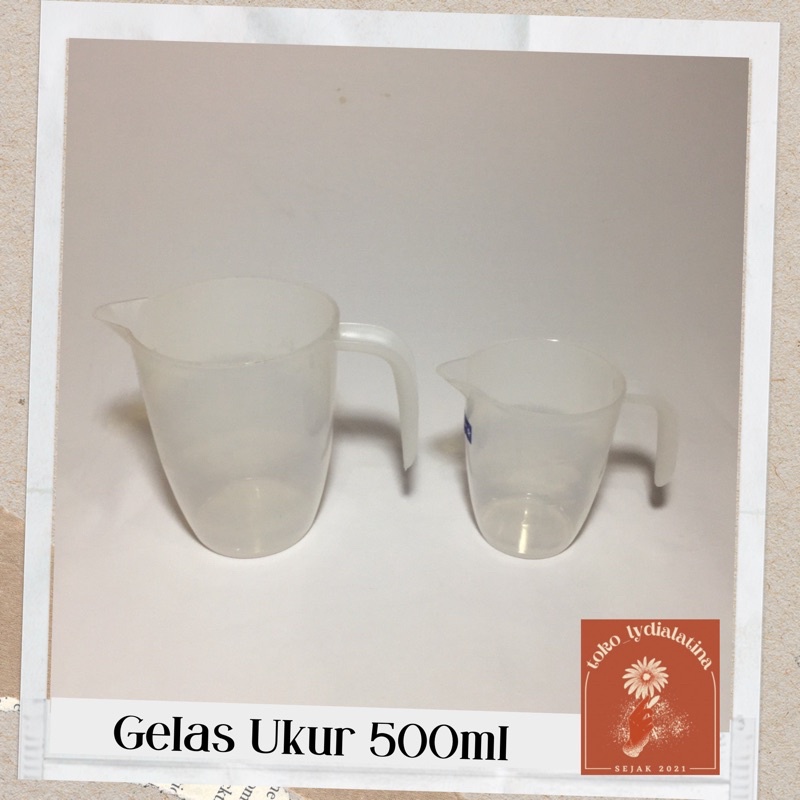 Jual Gelas Ukur 500ml Plastik / Gelas Takar / Measuring Cup | Shopee ...