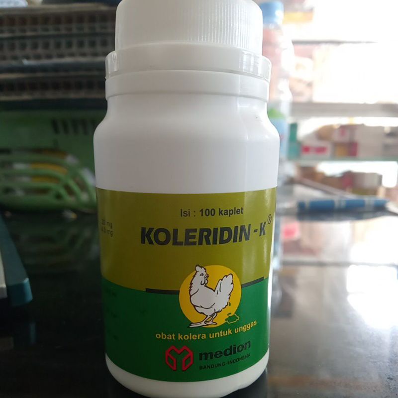 Jual KOLERIDIN K 100 Kaplet Obat kolera/berak hijau/berak putih untuk ...