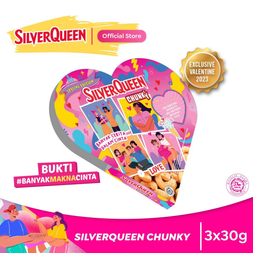 Jual Silverqueen Chunky Bar Cashew 30gr (Special Valentine) | Shopee ...