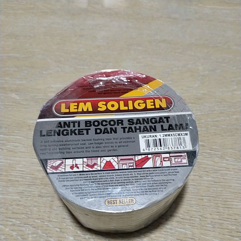 Jual Lem Seng SOLIGEN 3m/Lem Tangki air/Lem Atap/Lem Aluminium ...