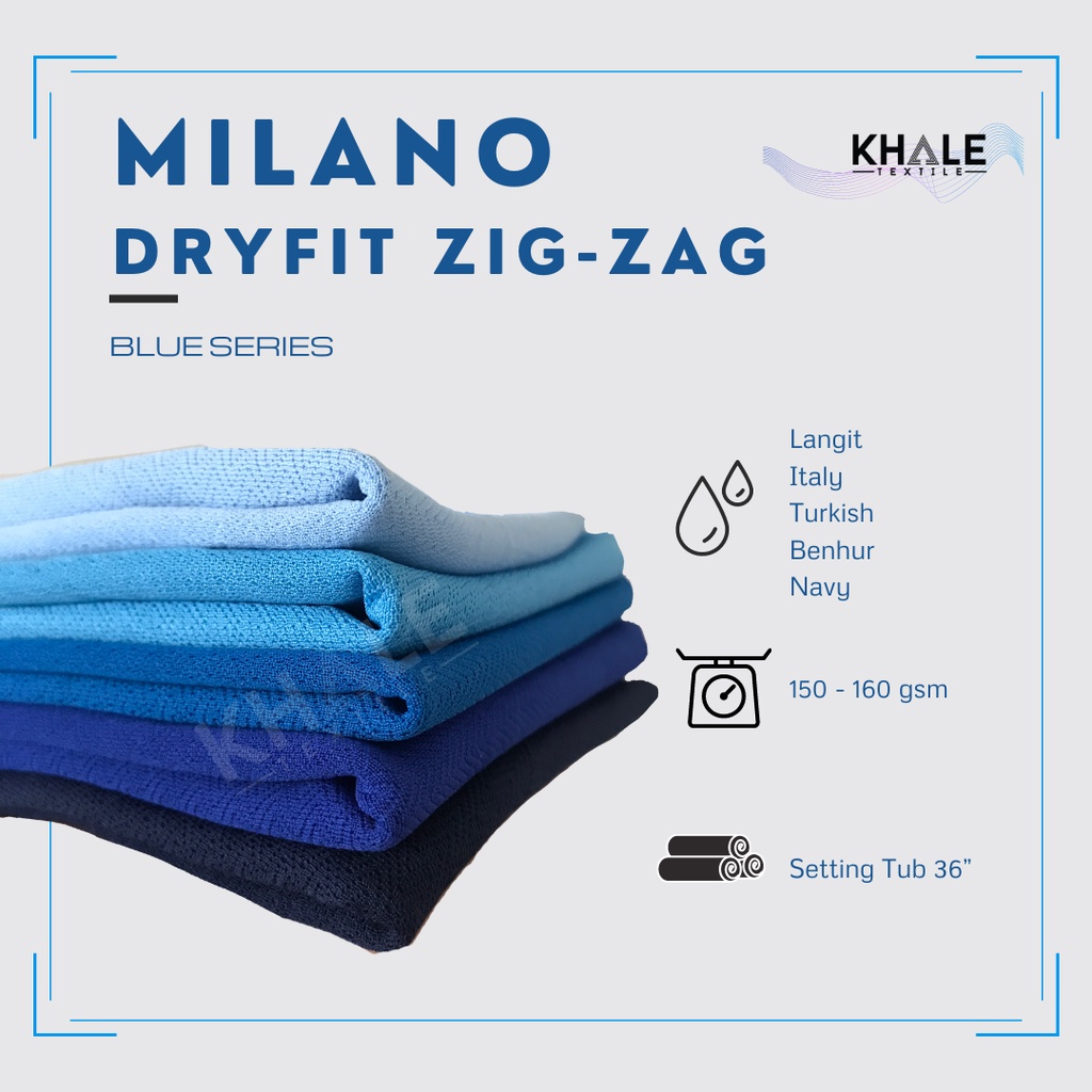 Jual Bahan Kain Drifit Milano Zig Zag Premium Jersey Dryfit Polyester ...