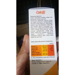 Jual Calcid plus eff tab 10s| Vitamin C 1000 mg ,D & Calcium | Shopee ...