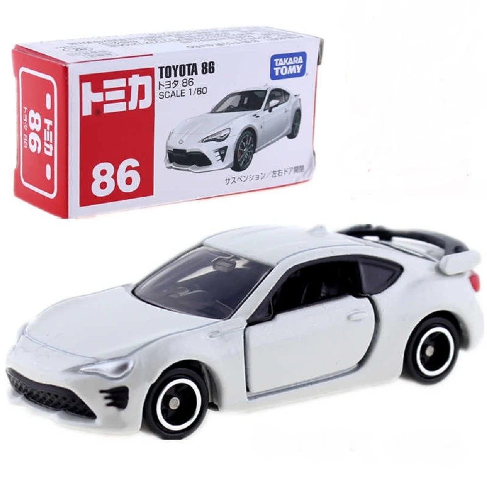 Tomica reguler no 86 Toyota 86 metalic white Miniatur diecast Mobil ...