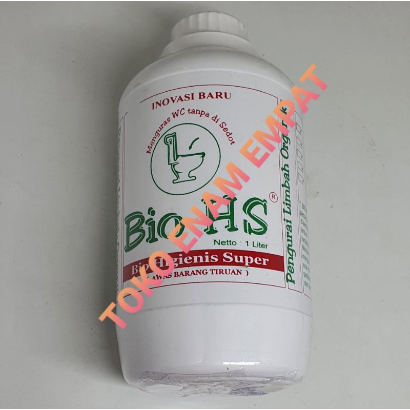 Jual BIO HS 1 L / obat anti sumbat kloset / penguras WC tanpa sedot ...