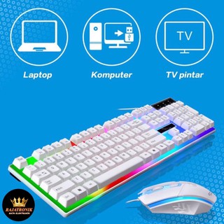 Jual PAKET KEYBOARD GAMING RGB DAN MOUSE GAMING RGB WARNA HITAM DAN ...