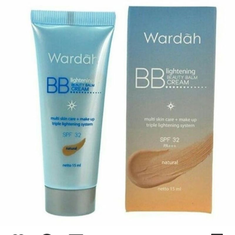 Jual bb krim wardah biru / bb cream lightening 15ml | Shopee Indonesia