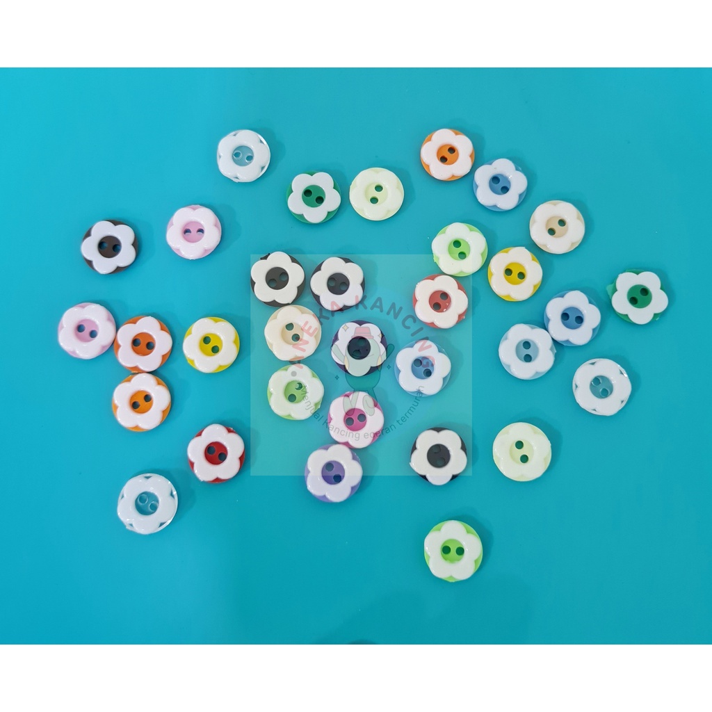 Jual [20 pcs] Kancing Sakura Warna Diameter 13mm Ecer Murah / Kancing ...