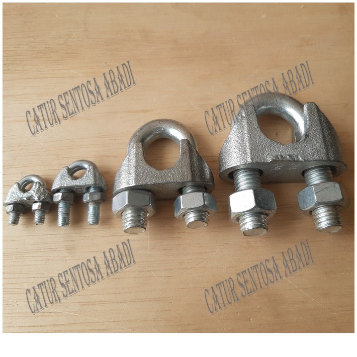 Jual KUKU MACAN Clamp Klem Tali Kawat Baja Kabel Seling Sling 22 MM 7/8 ...