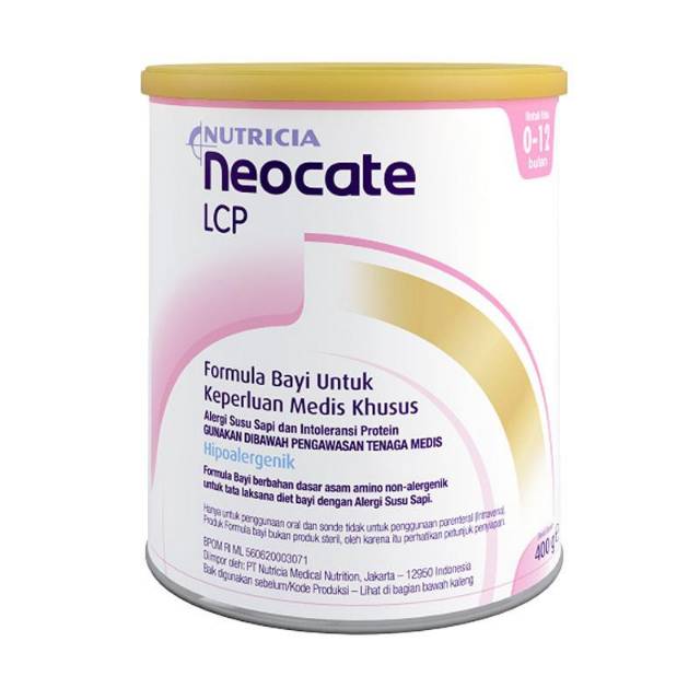 Jual Neocate LCP 0-12 400 gr Susu Formula Bayi Khusus Alergi | Shopee ...