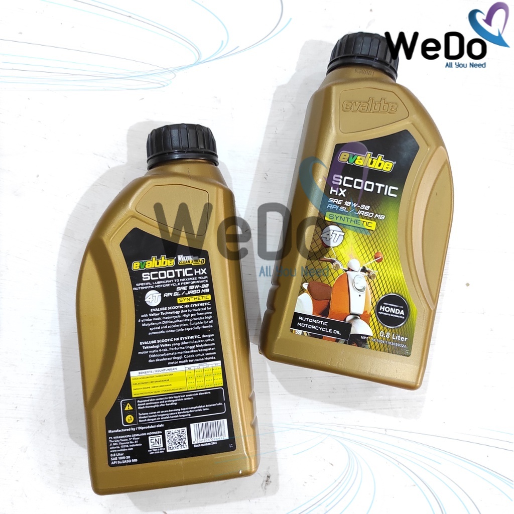 Jual Evalube Scootic HX Oli Mesin 4T Motor Matic Synthetic Oil 4 Tax ...