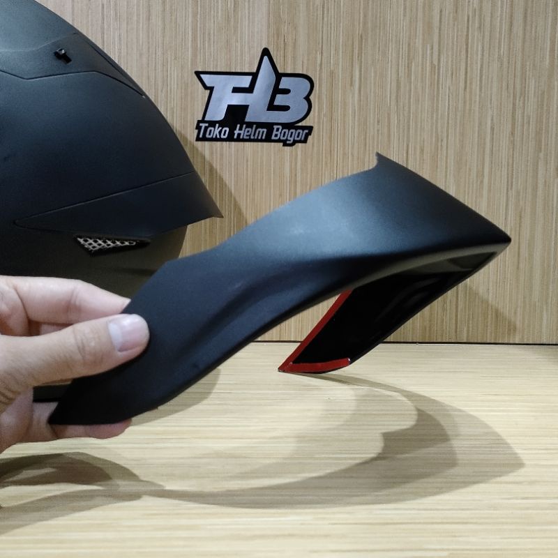 Jual spoiler KYT TT Course 3D NZ warna Black MATT | Shopee Indonesia