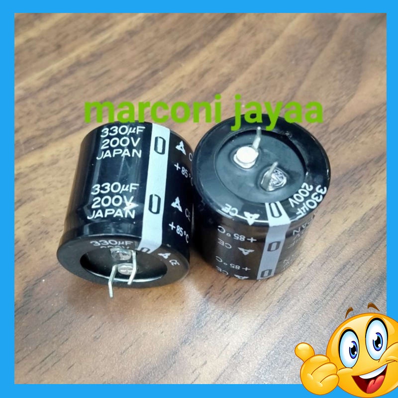 Jual kapasitor Elco 330uf 200volt Matsushita 30x30 | Shopee Indonesia