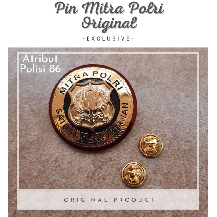 Jual Pin Mitra Polri Original / Bros Mitra Polri / Bros Satpam / Pdh ...