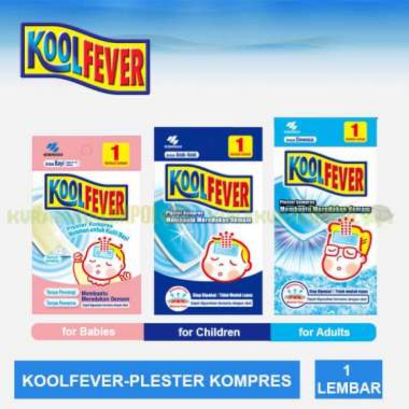 Jual KOOLFEVER Plester Penurun Demam Bayi Anak Dewasa | Shopee Indonesia