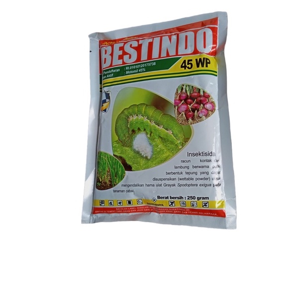 Jual insektisida BESTINDO 45WP 250GRAM pembasmi ulat grayak pada ...