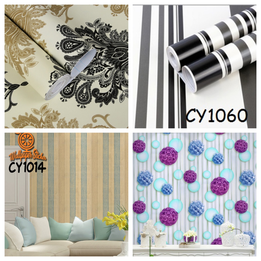 Jual Walpaper Sticker Dinding Kamar Tidur Promo Murah / Wallpaper ...
