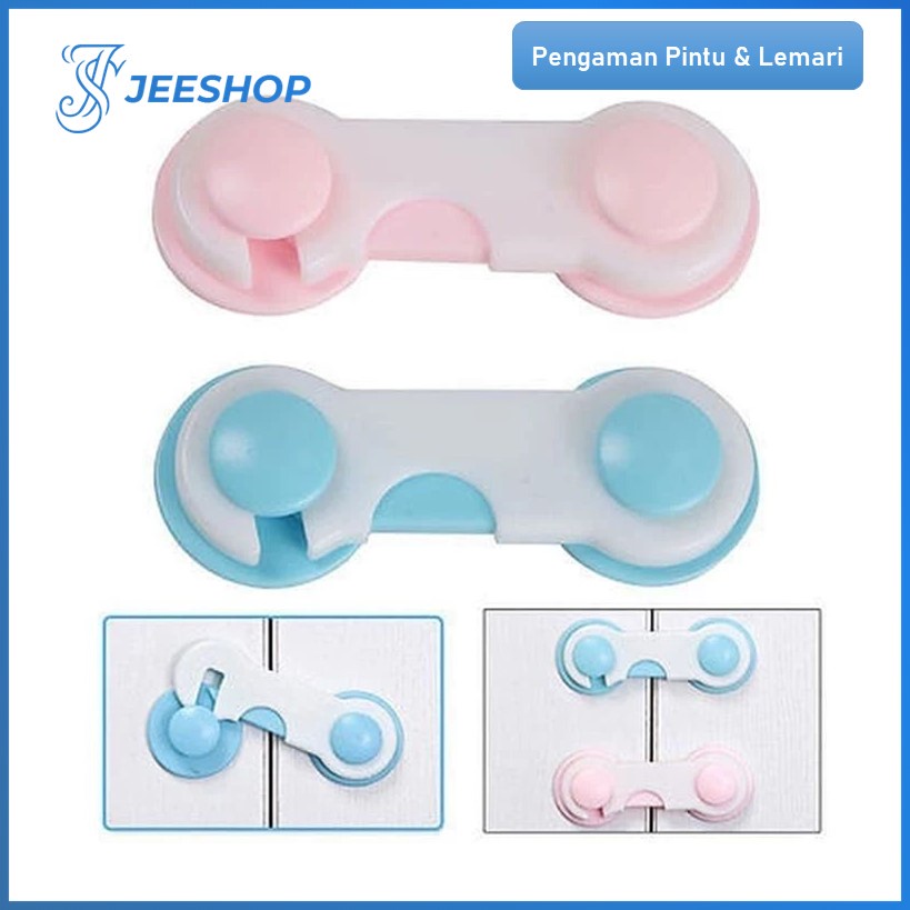 Jual Pengaman Pintu Lemari Safe Lock Pengunci Pintu Laci Baby Safety ...