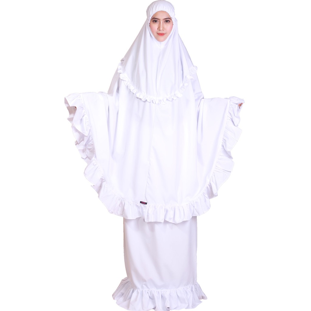 Model Mukena Putih Polos Bahan Katun | Grosir Mukena Katun Jepang