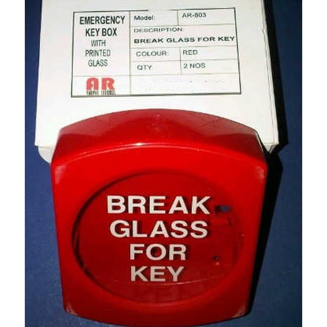 Jual Emergency Break Glass Key Box-AR803 tambah PALU (kotak kunci ...