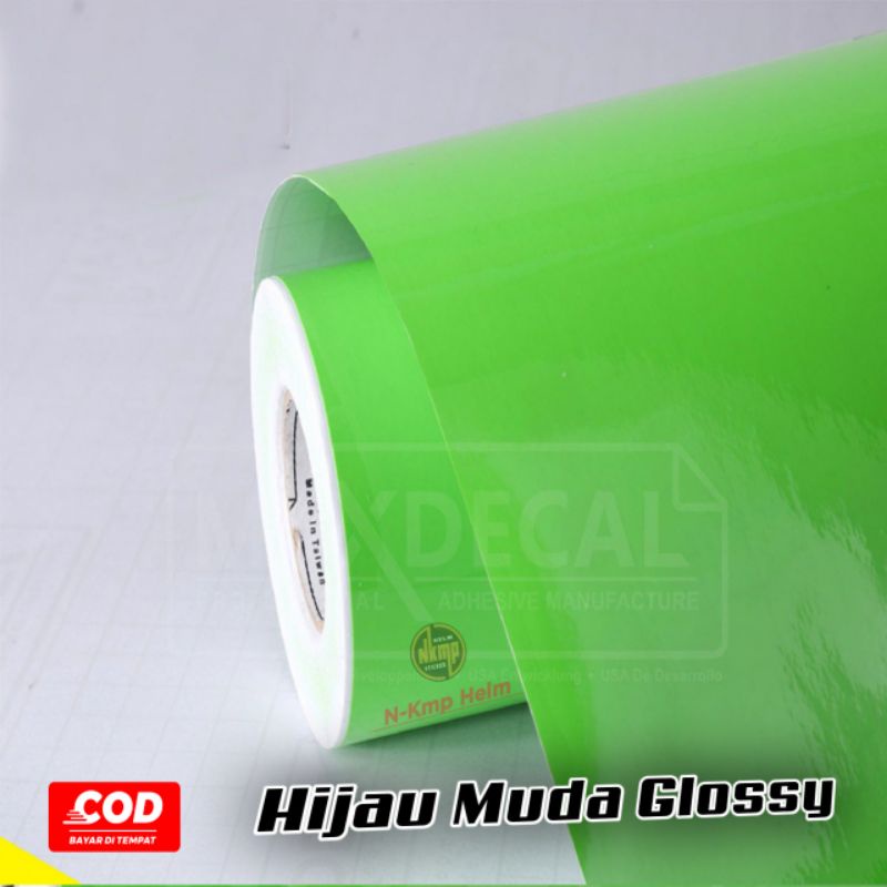 Jual Skotlite-Sticker Warna Hijau Muda Glossy Kilap | Shopee Indonesia
