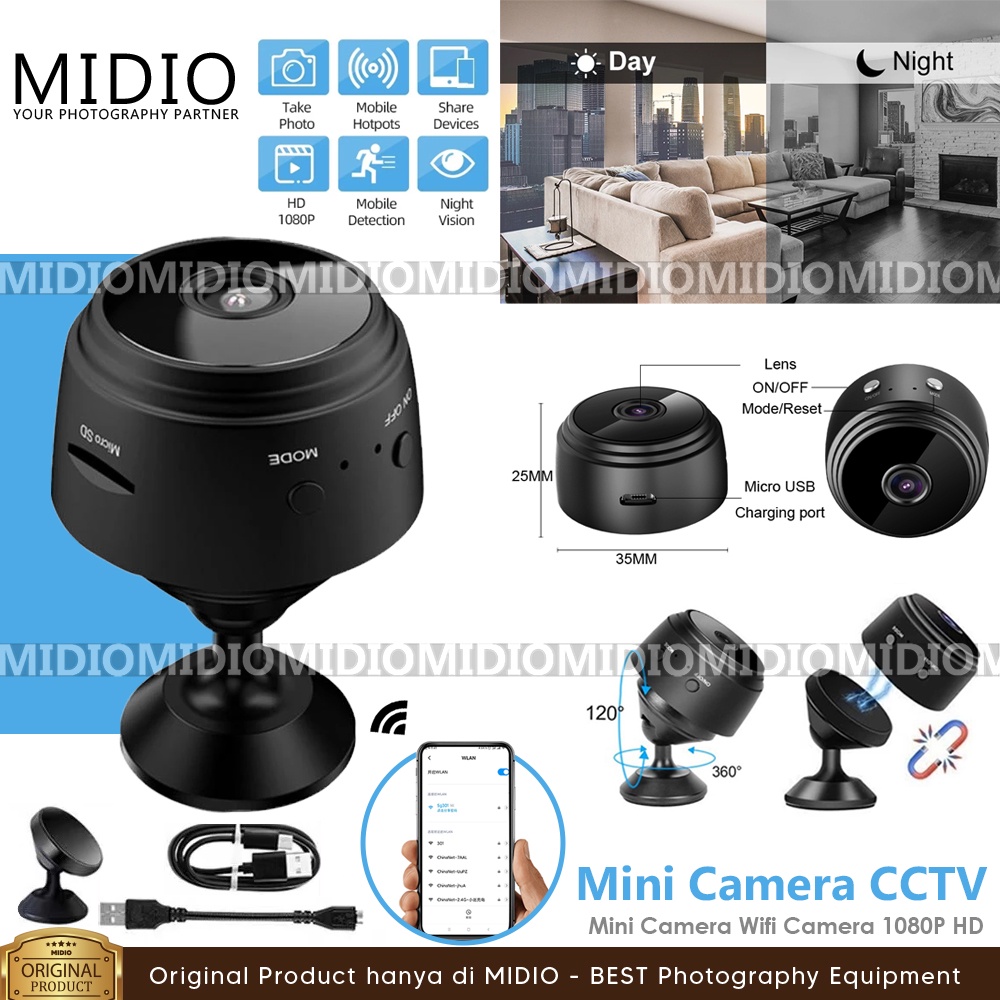Jual CCTV Wifi CCTV Mini IP Wireless Camera CCTV Wide Angle Smart Net ...